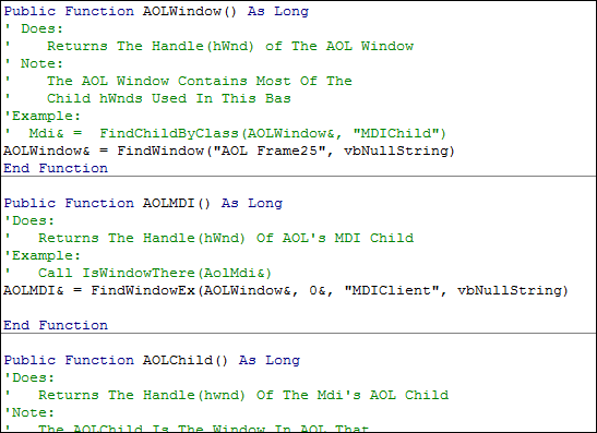 Alpha32.bas: AOL Programming Made Easy | Matt Mazur