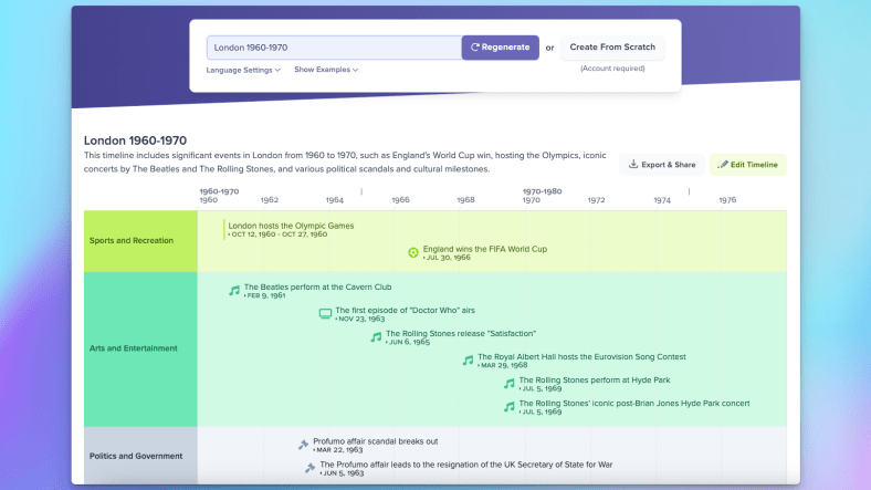 Introducing Preceden’s new AI-Powered Timeline Generator | Matt Mazur